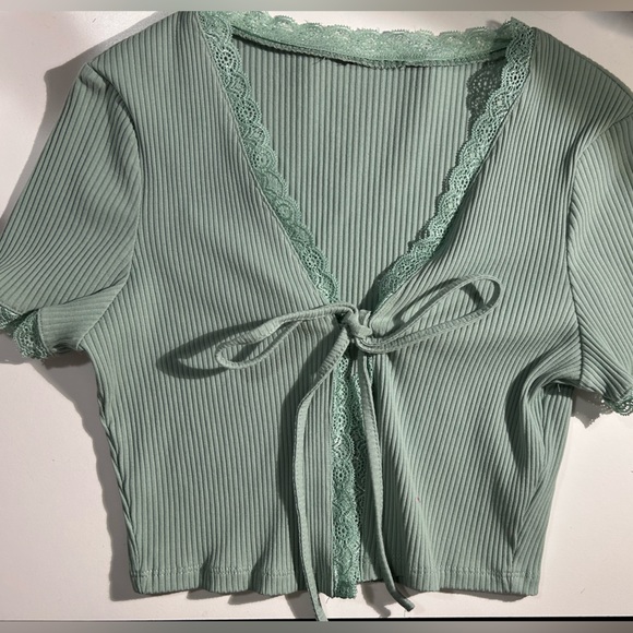 Brandy Melville | Tops | Brandy Front Tie Top | Poshmark